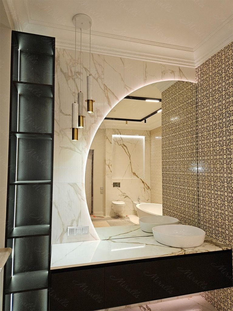 Купить зеркало с подсветкой в Москве — Drop | Miralls